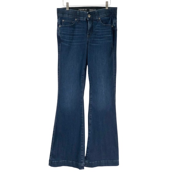 torrid | Jeans | Torrid Bombshell Flare Jeans Super Soft Dark Wash ...